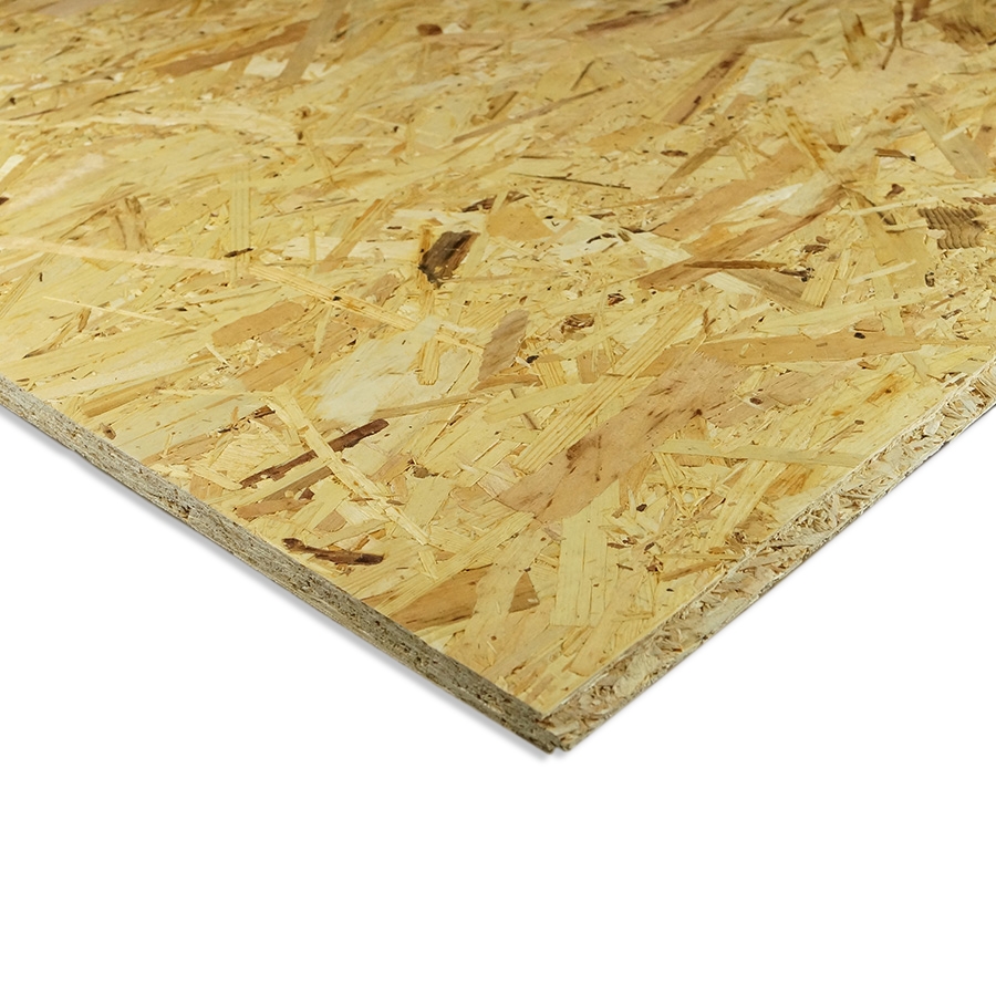 OSB skiva skuren efter mått. Gör en låda i OSB